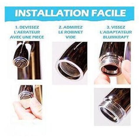 Mischbatterieadapter M18,5 - M22 für IKEA, GROHE, Neoperl TJ, BRITA Filter