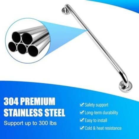 40 cm langer, verchromter Haltegriff aus Edelstahl 304 – Supregear, für ...