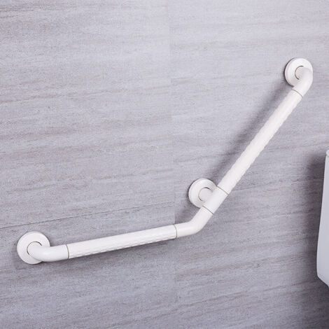 30 x 30 cm großer Haltegriff für Badewanne und Dusche (135°), Edelstahl ...