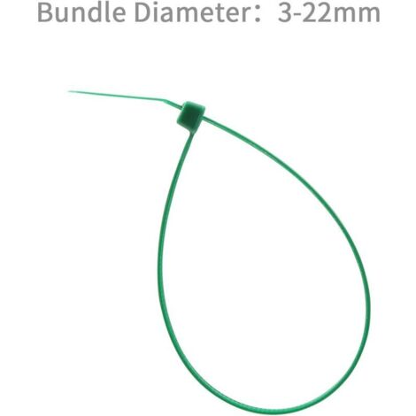 1000 fascette stringicavo professionali, verde scuro - 100 mm x 2,5 mm ...