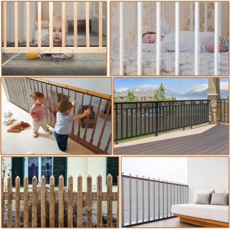 Filet de Protection Anti-chute pour Escaliers, Balustrades de Balcon et ...