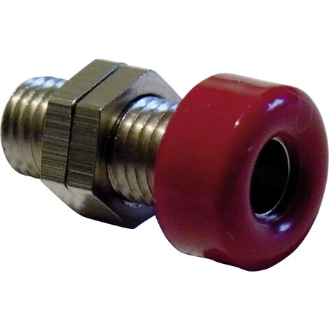 Schnepp Laborbuchse Buchse, Einbau vertikal Stift-Ø: 4 mm Rot 1 St.