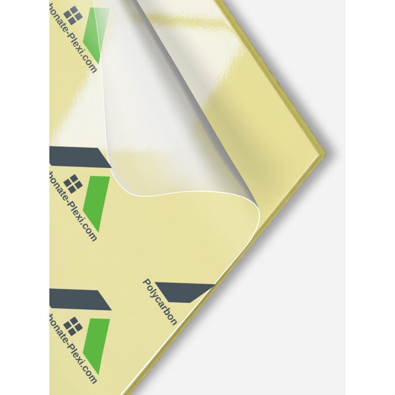 Plaque de PVC Alimentaire 2mm Jaune 2000x1000mm
