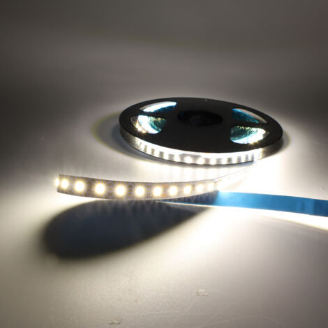 Ruban LED 24V 50W 5m 8mm 120 LED/m IP20 monocolore 4000K blanc neutre