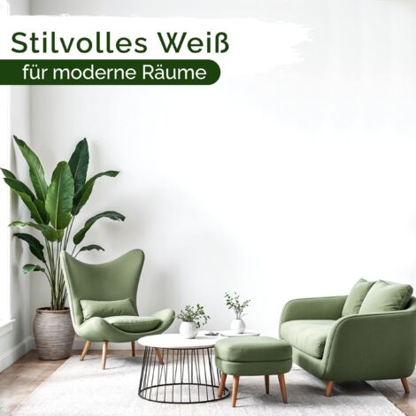 Veluxis® Hochwertige Wandfarbe Weiß für den Innenraum - 2,5 Liter ...