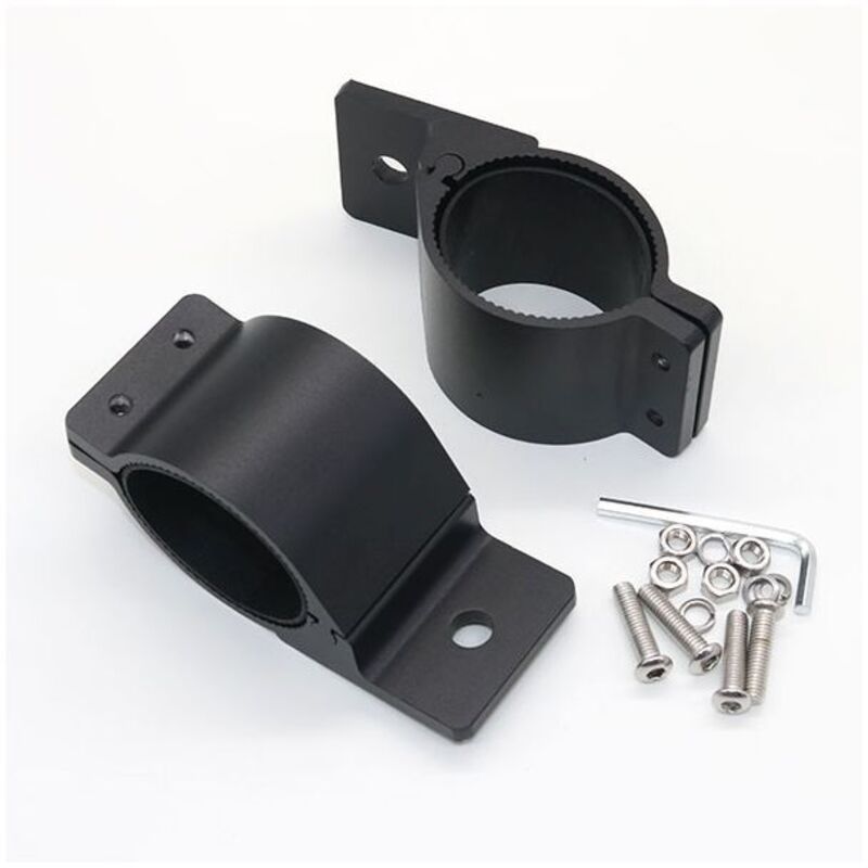 Supports fixation pour tube 53 à 55 mm - Barre LED et Spot LED - Métal ...