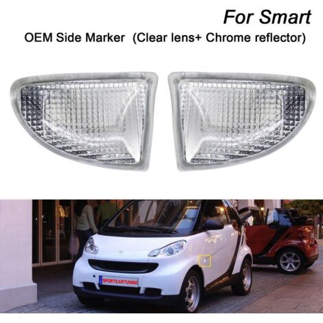 2x Cabochons de répétiteurs latéraux Smart Fortwo 451 MK1 & MKII (07-15 ...