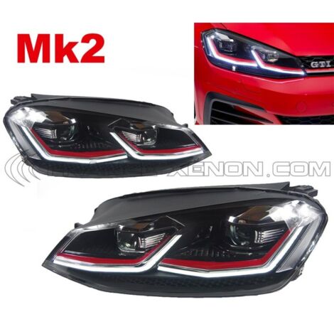 2x Feux avant GOLF 7 GTI Facelift MK2 Full LED pour Phase 2 - 2017 à ...