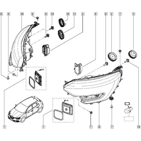 Module de Feux de Jour (DRL) LED compatible avec Renault Koleos ...