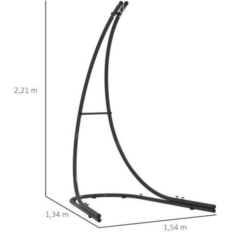 Support pour hamac en C en métal avec base, pour siège suspendu jusqu'à ...