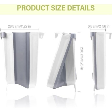 Petite poubelle de placard suspendue pliable 10 litres gain de place ...