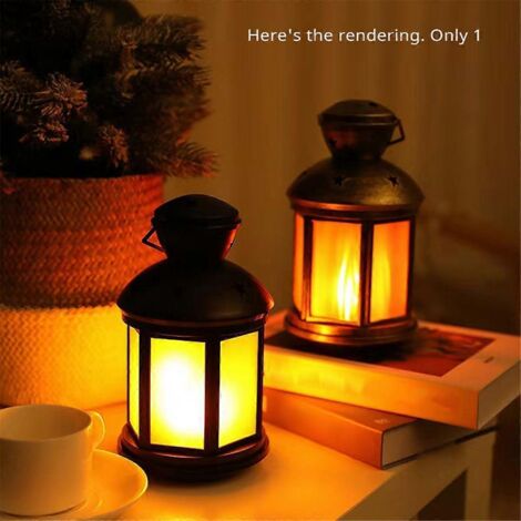 Lampe de camping effet flamme luminaire suspendu rétro rechargeable ...