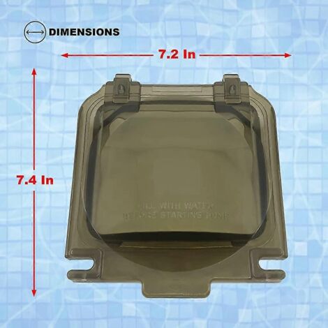 Couvercle de pompe SPX1600D transparent à fixation rapide pour SP1600X5 ...