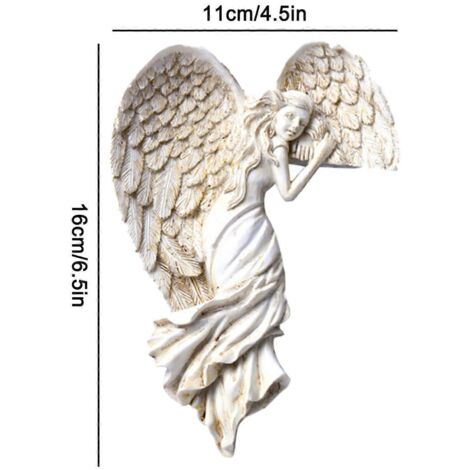 Statue d'ange pour cadre de porte lot de 2 figurines d'angle en resine ...