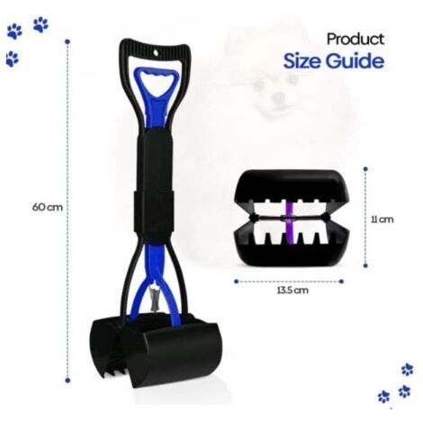 Pala para excrementos de perros y gatos - Modelo - Mango largo - Cesta ...