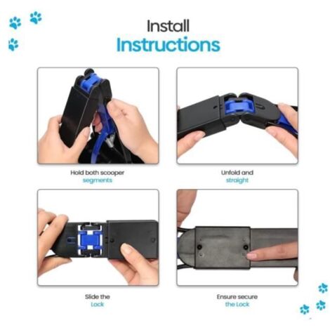 Pala para excrementos de perros y gatos - Modelo - Mango largo - Cesta ...