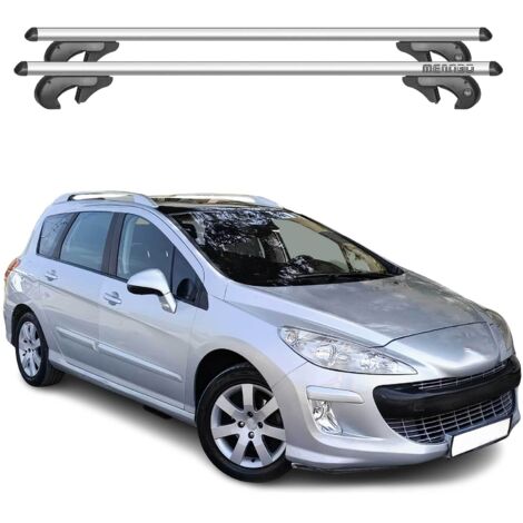 Barres de Toit transversales Compatible avec Peugeot 308 Break 2008 ...