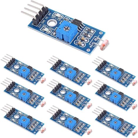 10 Modules Capteur Photoresistance 4 Pin Sortie Numerique Pour Arduino ...