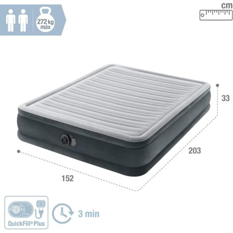 Lit gonflable Intex Queen Comfort 67770ND Plush avec Fibre Tech RP 152 ...
