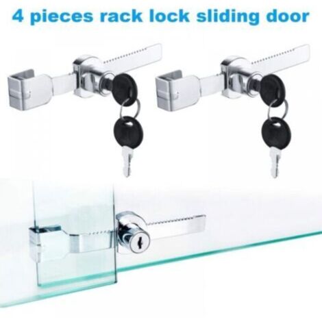 4-Piece Terrarium Sliding Glass Display Case with Door Lock - Sliding ...