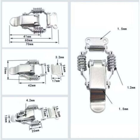 Pieces Stainless Steel Clamping Latch Lever Lock Box Latch Lever ...