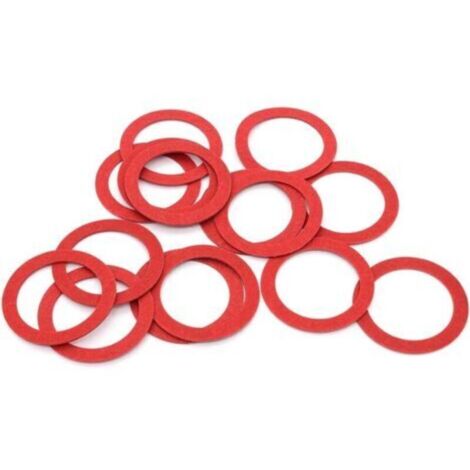 Assorted Fiber Washers, 600 Pcs Kit of Red Steel Paper Fiber Flat ...