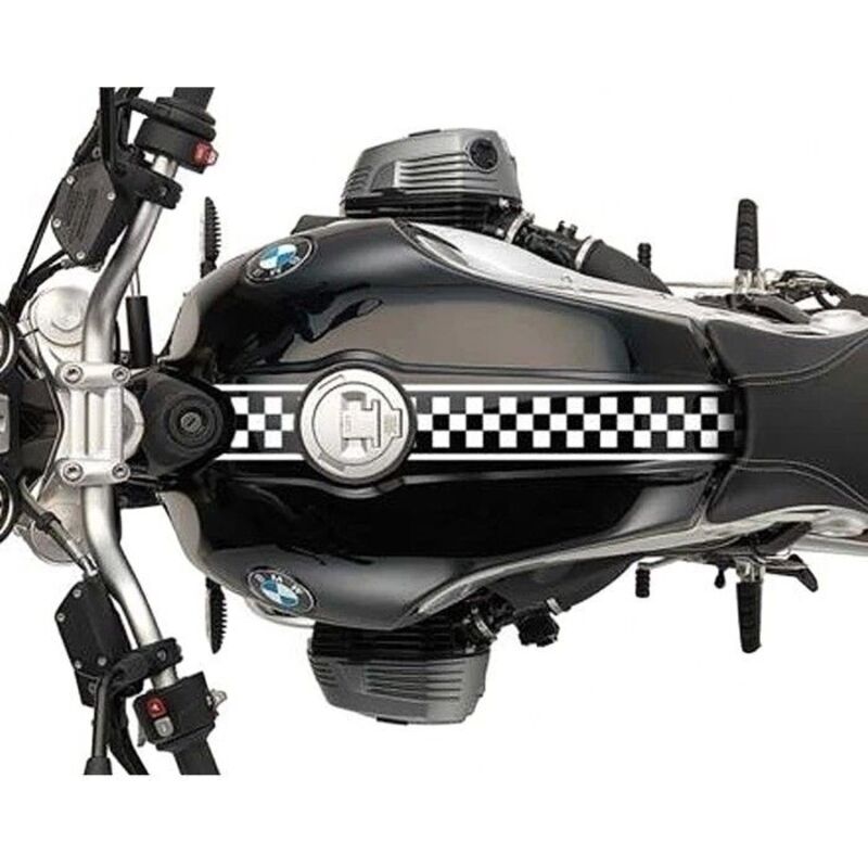 Sticker Racing - BMW R NineT - Weißer Aufkleber - Lackschutz ...