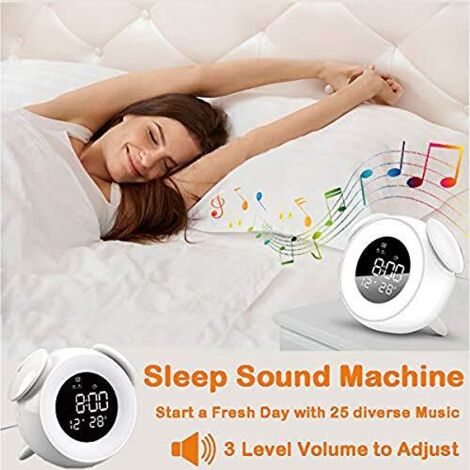 Réveil pour enfants, réveil numérique, avec fonction snooze, double ...