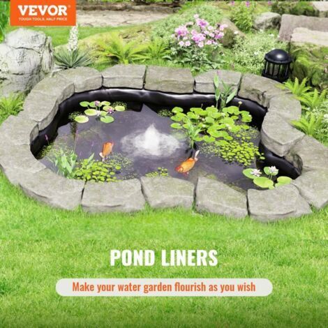 Bâche bassin carpes koï 3x4m membrane étanche pour jeux d'eau ...