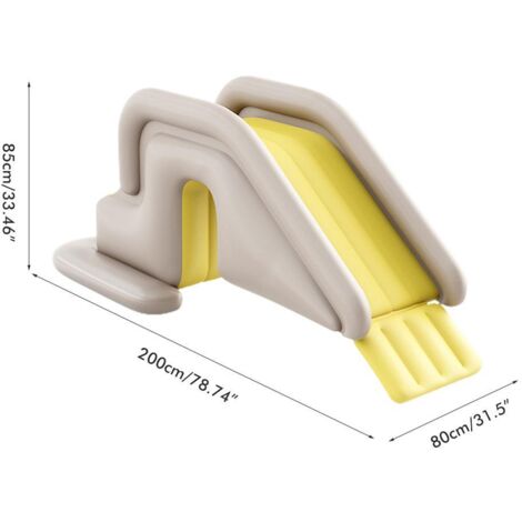 Toboggan aquatique gonflable géant avec mur d'escalade XL pour jardin ...