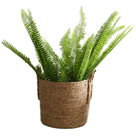 Panier de Plantes en Fibre Naturelle avec Anse pour Intérieur ...
