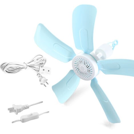 Ventilateur de Plafond 5 Pales 3m Cordon Montage Murale Silencieux pour ...