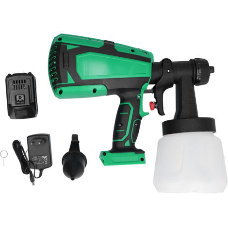 Pistolet à Peinture Électrique Sans Fil Lithium, Haute Vitesse ...