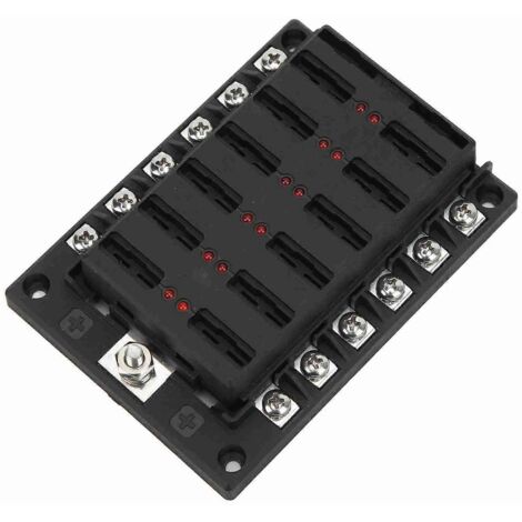 Boîte à fusibles 12 circuits LED 100A pour camping-car et yacht ...