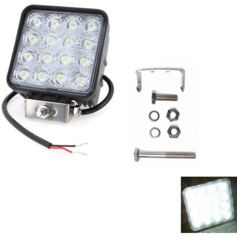 Phare LED additionnel 48W longue portee pour camion et tracteur, lot de ...