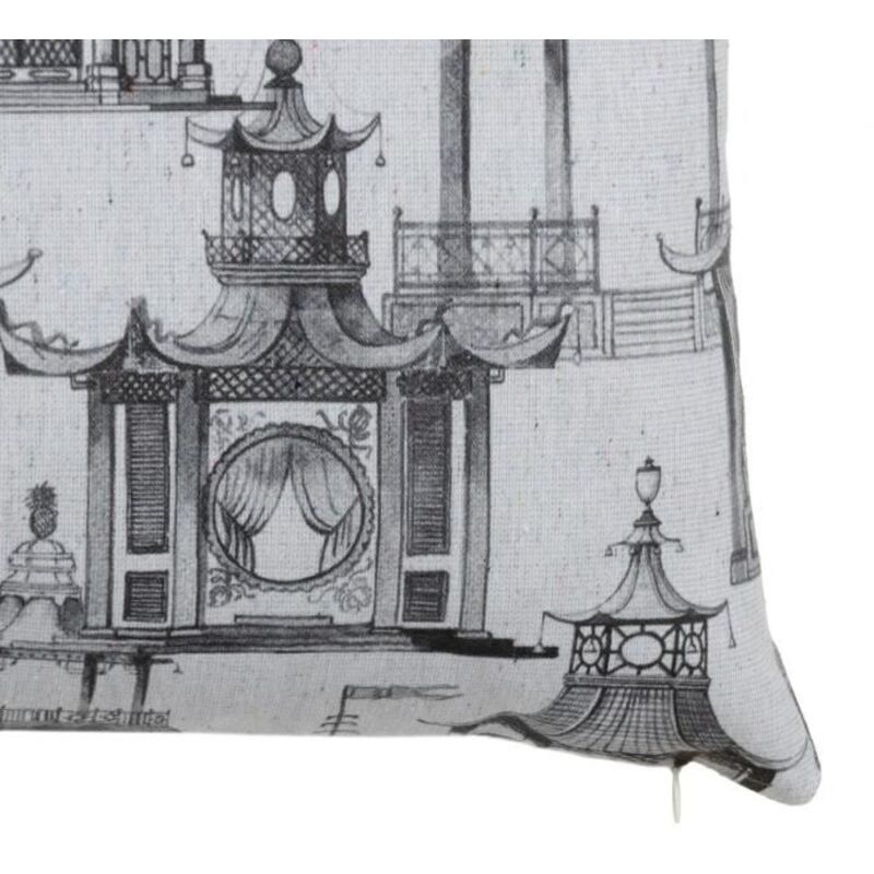Cushion - Small house - 60 x 60 cm - 100% cotton - Contemporary design ...