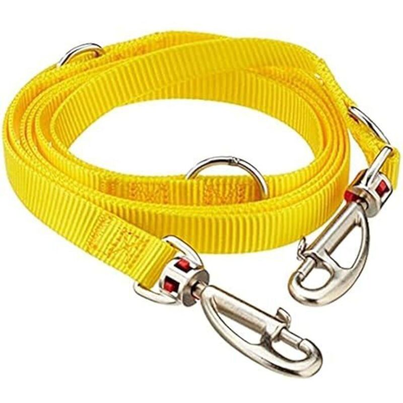 Red Dingo Smooth Multi-Position Dog Collar - Nylon Rope - Red