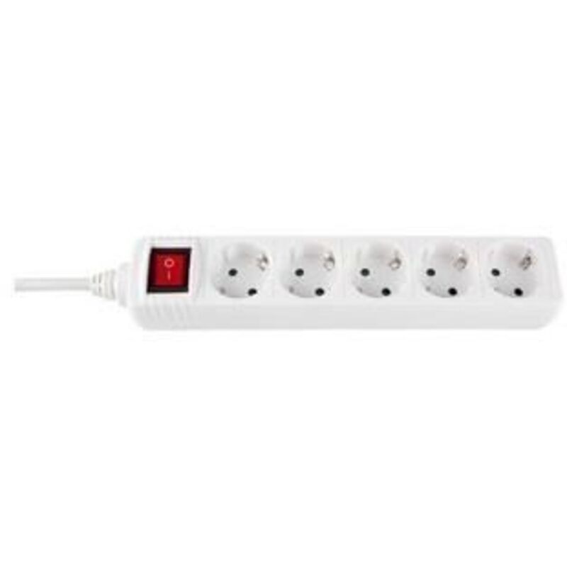 Electrical strip - SILVER ELECTRONICS - 5 sockets with switch and 1.5m ...