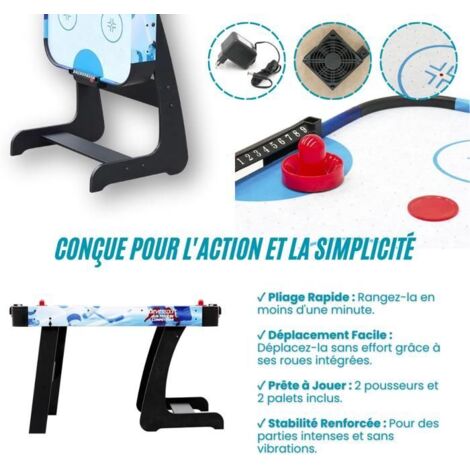 DEVESSPORT Air Hockey Table Sidney Flexible. Modern Design. Wheels ...