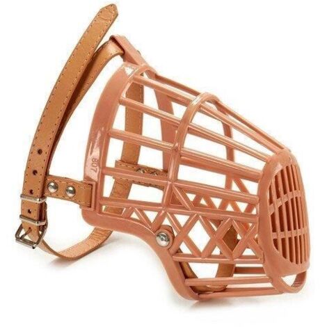 Muzzle - Cream - 8 x 9 x 13 cm - For Dog - Comfortable and Secure
