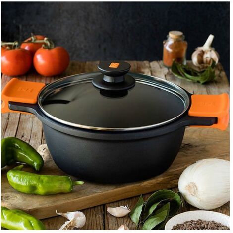 PINTI Casserole 2 effective handles non-stick pans with lid CM28