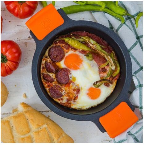 PINTI Casserole 2 effective handles non-stick pans with lid CM28