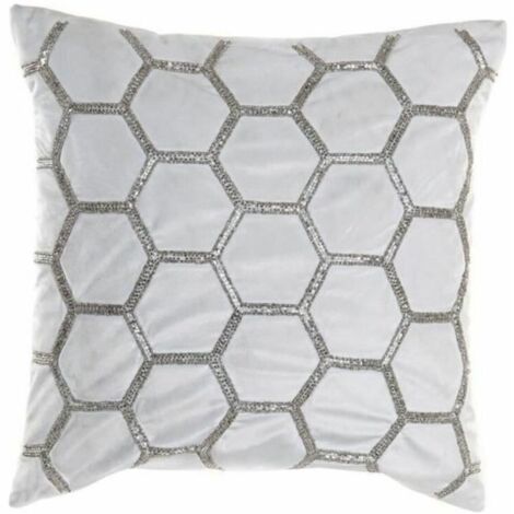 Cushion - Geometric Velvet - 45 x 45 cm - Yellow - Comfortable and Modern