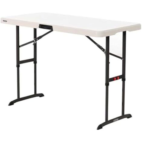 Folding Table - LIFETIME - Standard - 122 x 86 x 61 cm - Cream Color ...