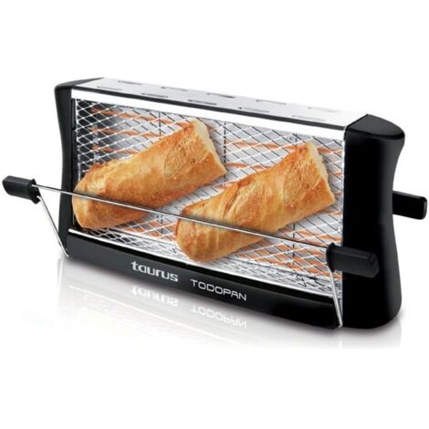 TAURUS Todopan toaster - Black - Adapts to all types of bread - Power 700W