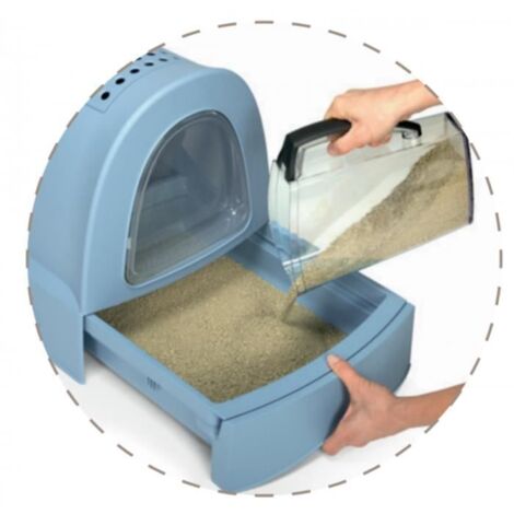 Litter Box - IMAC - ZUMA - Black - Sliding Drawer - Charcoal Filter ...