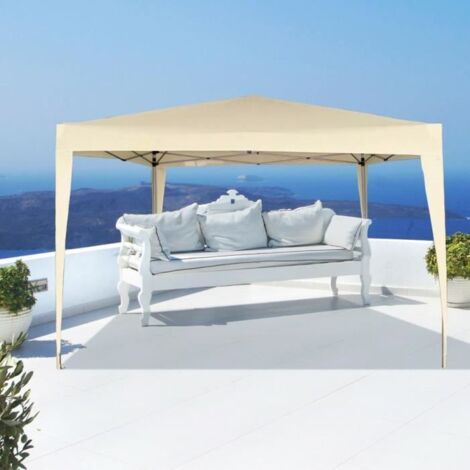 Gazebo - Active - 300 x 240 x 300 cm - Cream Steel - Sun and Rain ...