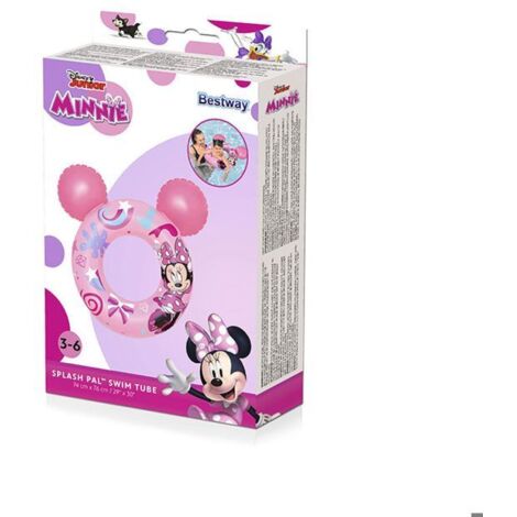 Bestway Disney Minnie Mouse Float With Ears 74x76 cm +3 to 6 Years Pool ...