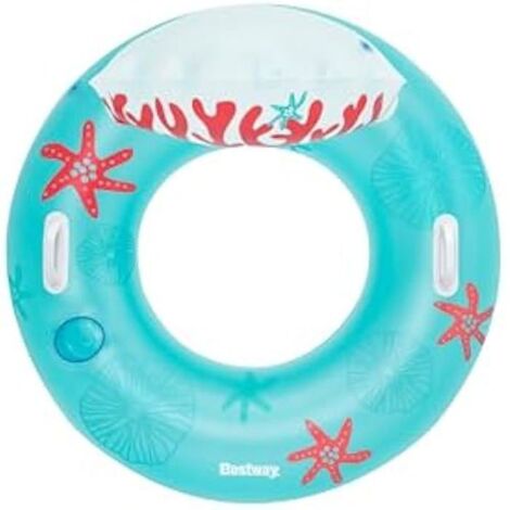 Inflatable float - BESTWAY - 97 cm - Coral design - Durable handles ...