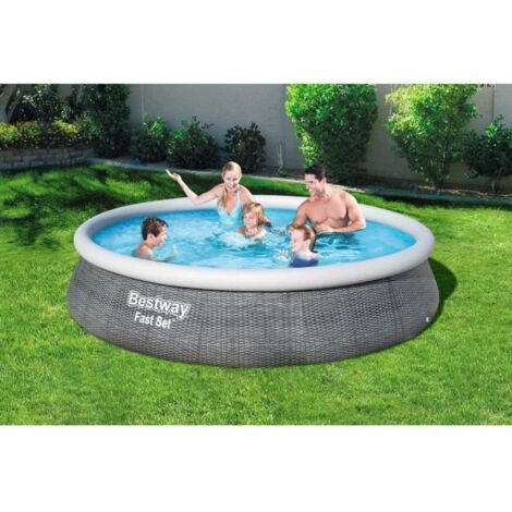 BESTWAY self-supporting above ground swimming pool kit - Fast Set ...